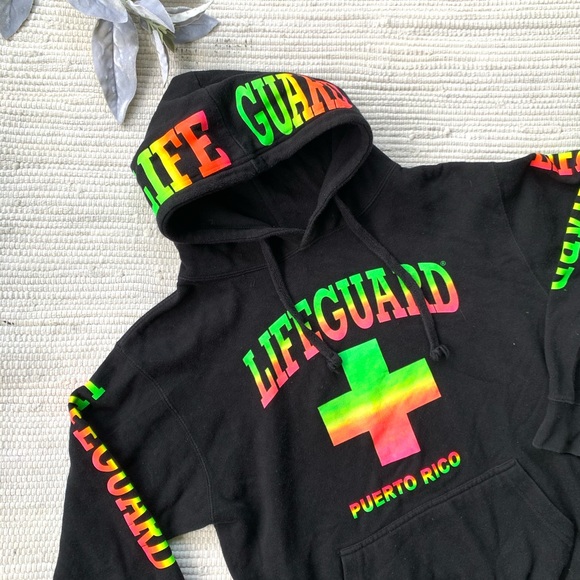 lifeguard | Sweaters | Lifeguard Puerto Rico Black Hoodie H06 | Poshmark
